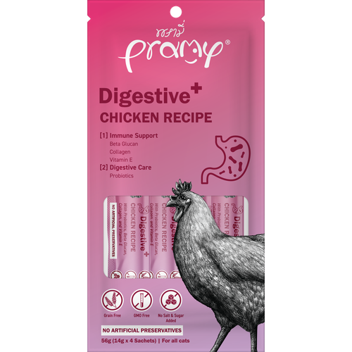 Pramy CAT Kremasta Poslastica od Piletine DIGESTIVE 12 x 4x14 g