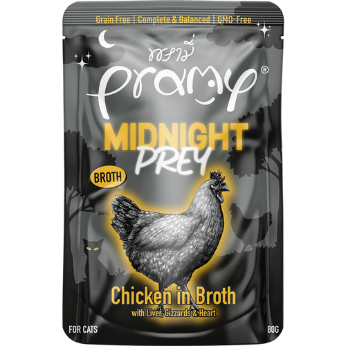 Pramy CAT MIDNIGHT PREY Piletina u supi 12 x 80 g