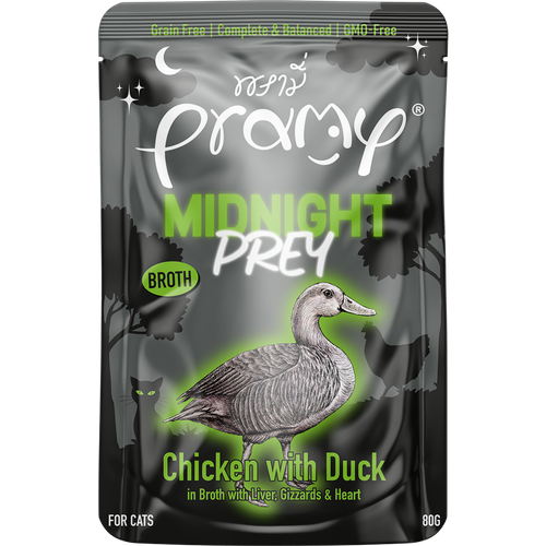 Pramy CAT MIDNIGHT PREY Piletina sa Pačetinom u supi 12 x 80 g