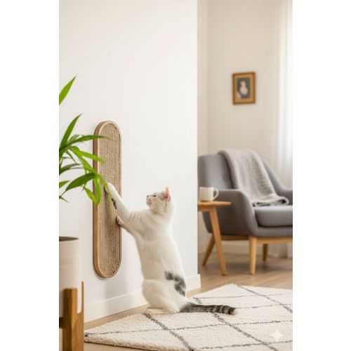 Albero Beige - Odbijač za grebanje mačaka od hrasta