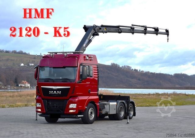 Auto-dizalica montirana na kamionu
MAN TGX 28.480 Sattelzugmaschine + HMF 2120 K5/FUNK