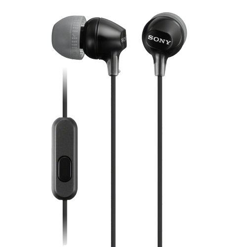 SONY slušalice MDR-EX15AP (Crne) - MDR-EX15APB 3.5mm (četvoropolni), 9mm, 8Hz - 22KHz, 100dB
