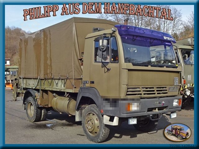 Flatbed/Tarpaulin
Steyr Steyr 12S18 Allrad mit Ladekran am Heck