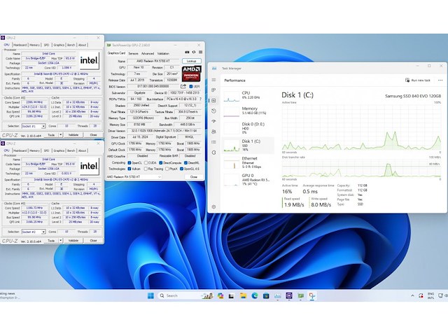 Gaming/Server/2xE5 2470V2(20c/40t)/48GB/RX 5700xt-8GB