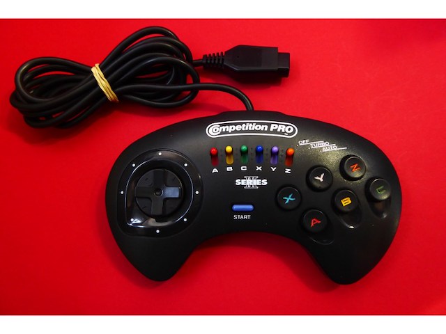 SEGA Mega Drive 2 Competition pro 6 button kontroler