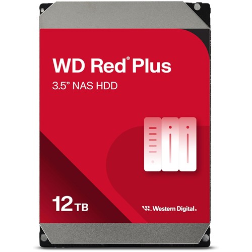 Western Digital 12TB WD Red Plus 24/7 NAS 3.5″ HDD | WD120EFGX
