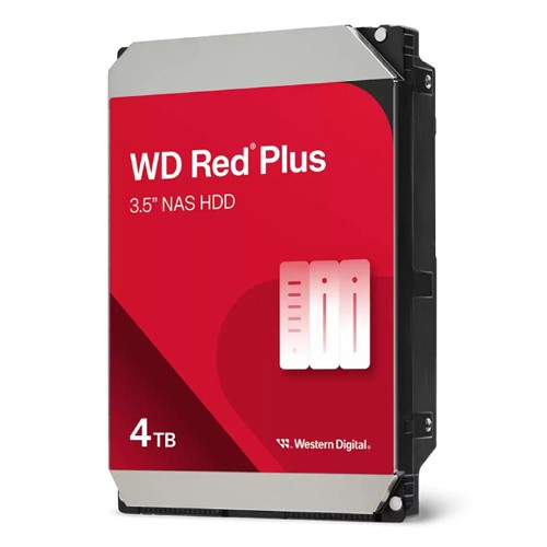 Western Digital 4TB WD Red Plus 24/7 NAS 3.5″ SATA HDD WD40EFZZ