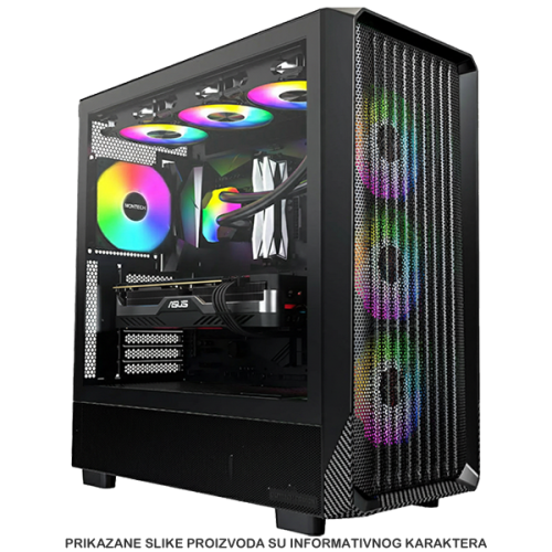 VIP Gaming Fury X5 računar - Ryzen 5 9600X, AIO 360 ARGB, Radeon RX 9060 16GB, DDR5 16GB, 1TB SSD, B850, 750W GOLD, X5, Win11
