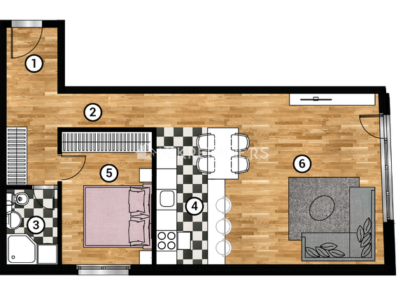 Novogradnja, dvosoban stan 56,25m2, Nova Pazova