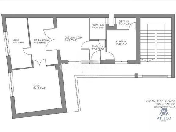 PRODAJA TROSOBNOG STANA – LAZE TELEČKOG, CENTAR