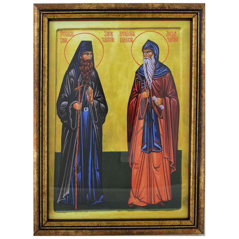 Prepodobni Jakov i Zosim Tumanski (22,5x17) cm