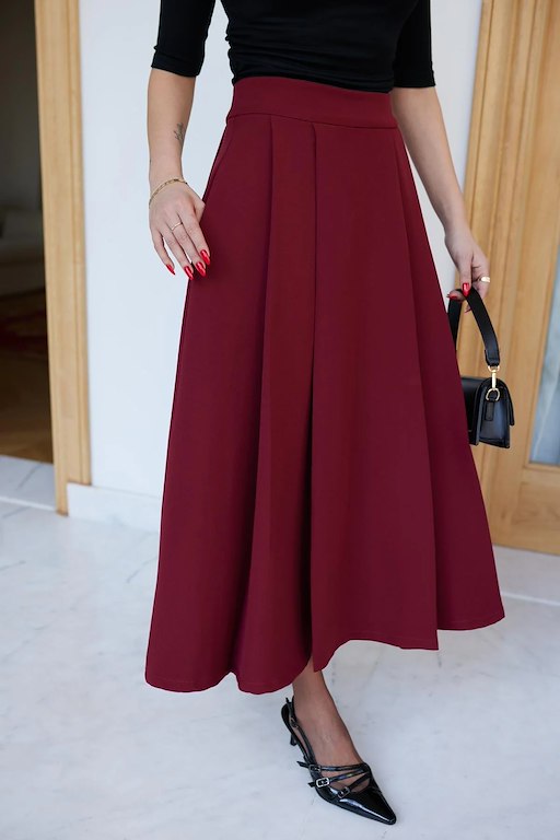 KARLA PREMIUM SKIRT BURGUNDY