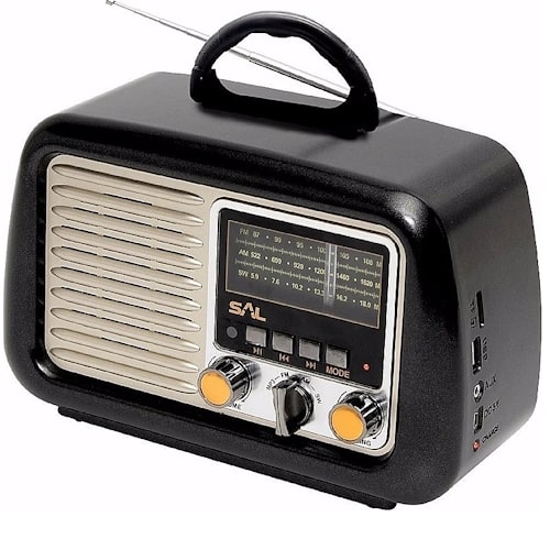 Retro radio SAL RRT2B Bluetooth radio mp3 AUX MicroSD