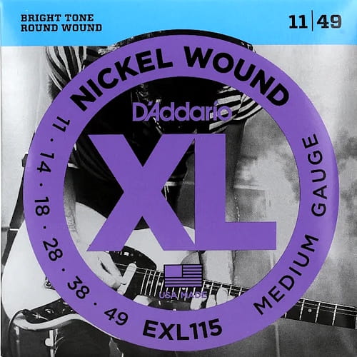 Žice za električnu gitaru D’Addario EXL115 Medium Gauge 11-49