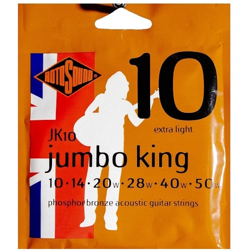 Žice za akustičnu gitaru Rotosound Jumbo King JK10 10-14-20-28-40-50