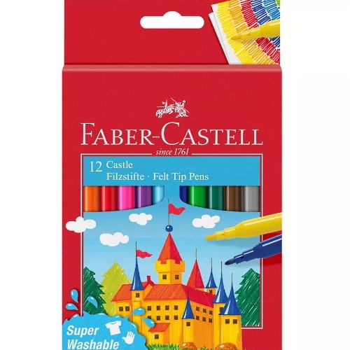 Flomaster školski 12 boja Faber Castell zamak 554201