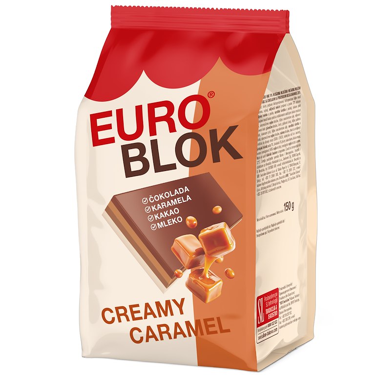 EURO BLOK CREAMY CARAMEL 150G