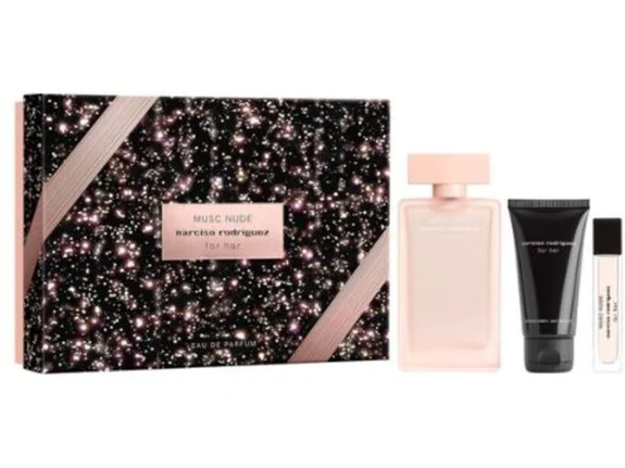 Narciso Rodriguez For Her Musc Nude ( EDP 100 ml + BL 50 ml + EDP 10 ml )