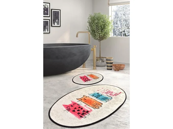Lessentiel Maison Prostirka za kupatilo set 2 komada Baby Cats