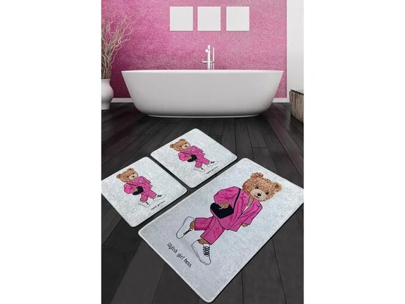 Lessentiel Maison Prostirka za kupatilo set 3 komada Boss Girl Djt