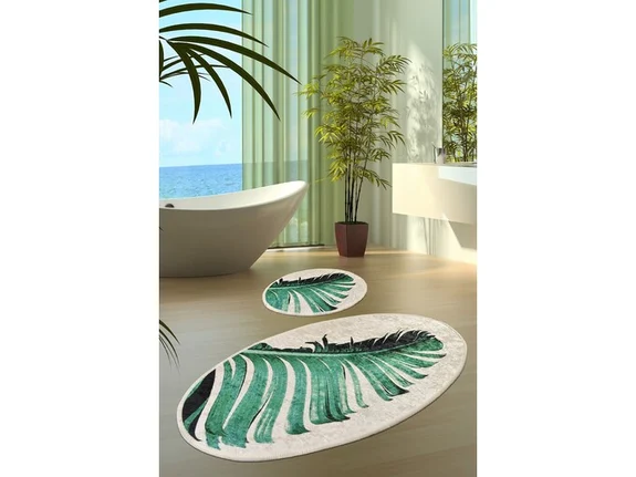 Lessentiel Maison Prostirka za kupatilo set 2 komada Floret