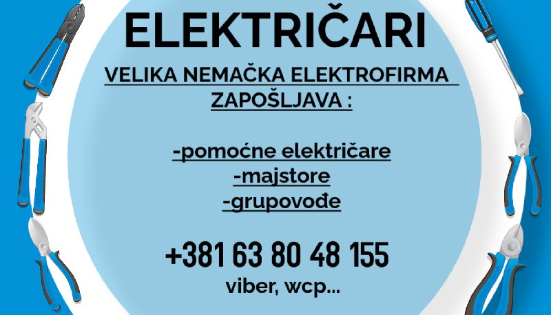 Električari - posao u Nemačkoj