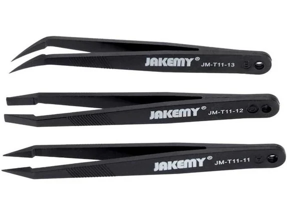 JAKEMY JM-T11 3in1 set plastičnih pinceta