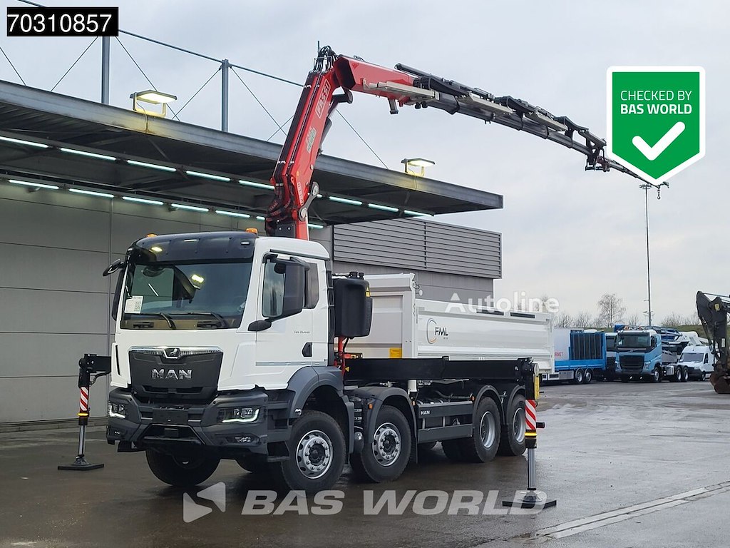 Novi MAN TGS 35.440 8X4 NEW! FASSI F365RA.2.26 E-Dynamic Crane + Jib 5m3 kiper