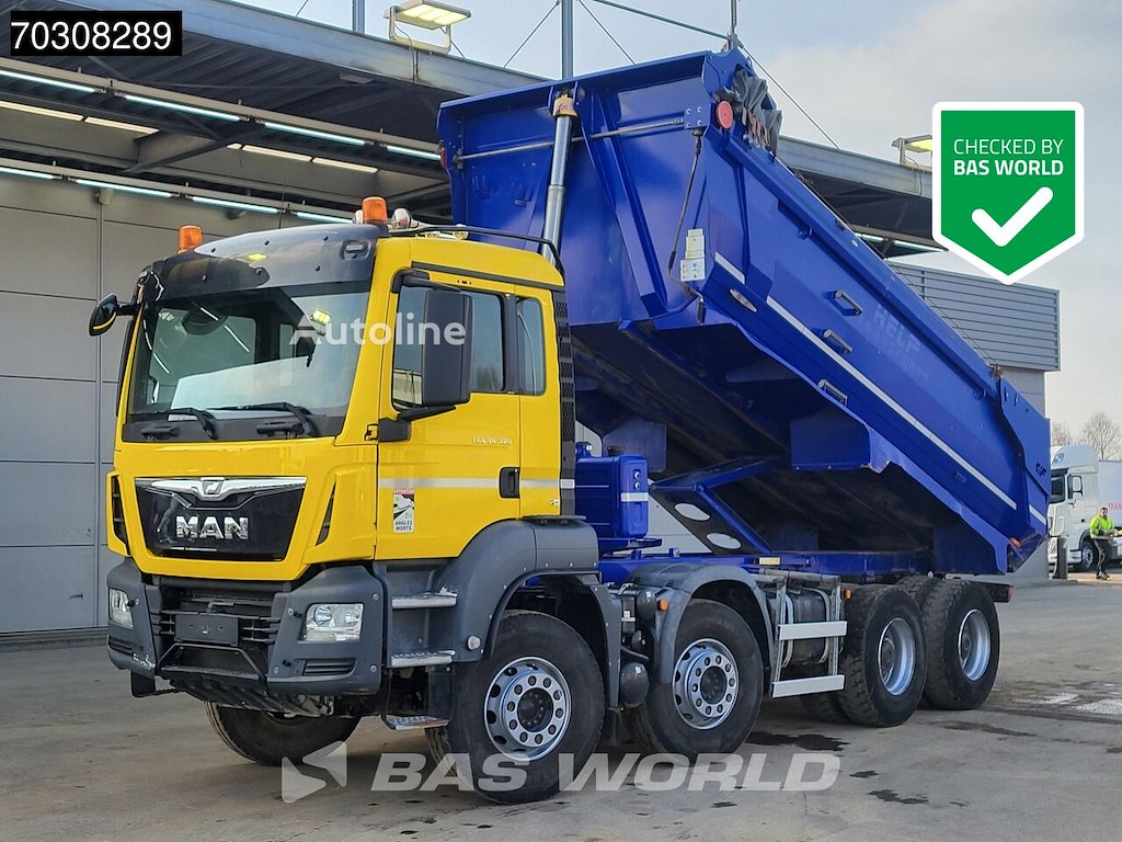 MAN TGS 35.420 8X4 15m3 CIF Bennes tipper Steel Suspension Big-Axle kiper