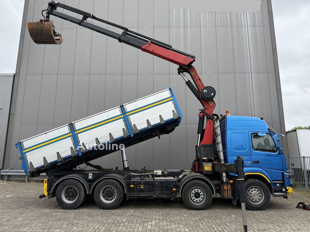 Volvo FMX540 8X4 3-side cable-system/tipper with Palfinger PK34000-SH kiper