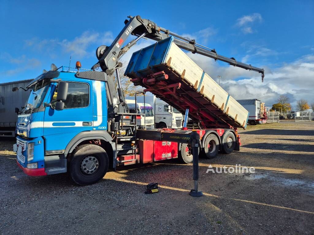Volvo FM 500 8x4/4 // HIAB 244 EP-5 HIPRO // 3 way tip kiper