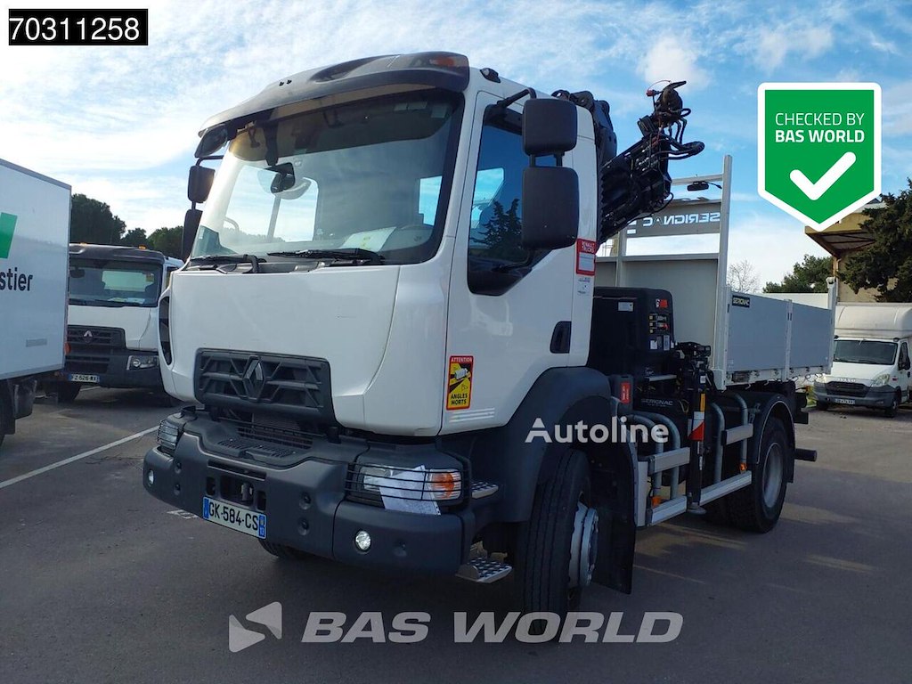 Renault D 280 4X4 HIAB X-HIDUO 118 Kran Crane Tipper Automatic Euro 6 kiper
