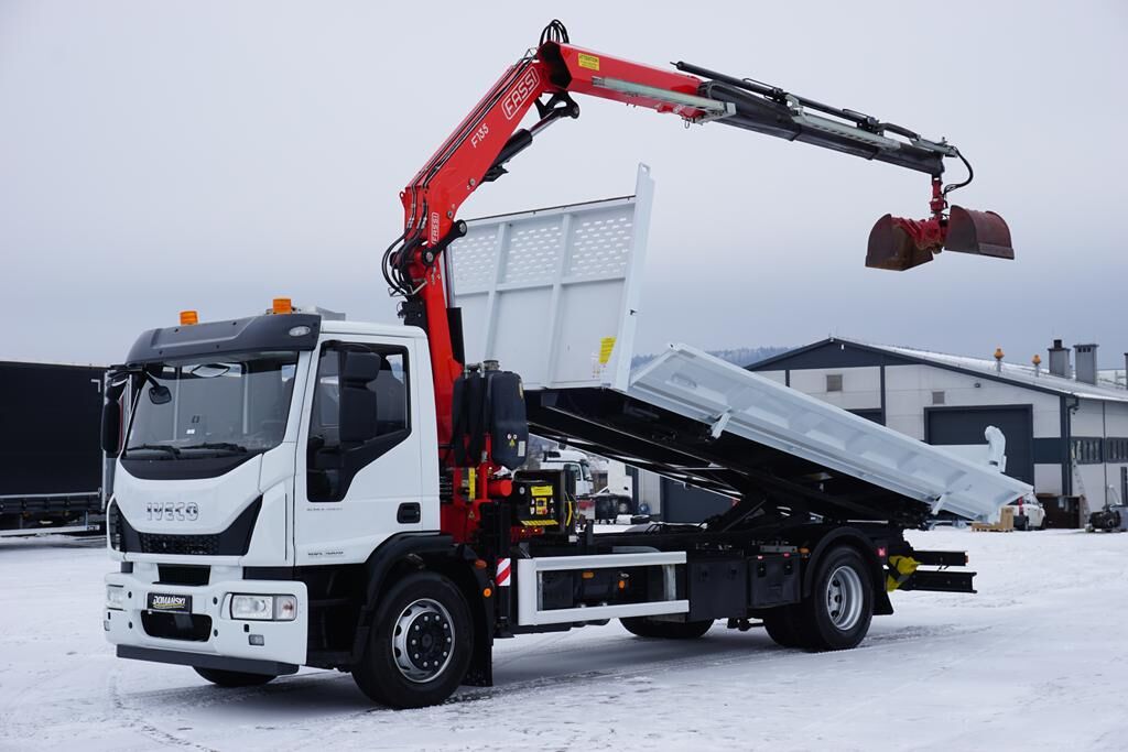 IVECO EUROCARGO / 190-280L / E 6 / WYWROTKA + HDS / ŁYŻKA / HYDROBURTA kiper