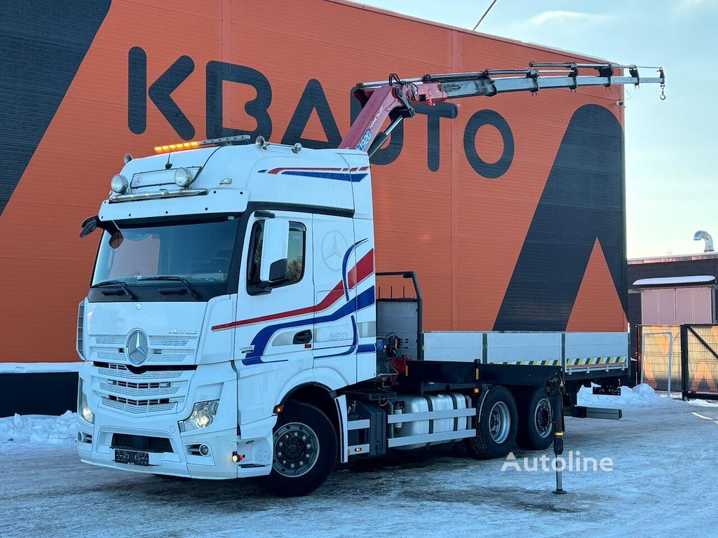 Mercedes-Benz Actros 2551 6x2 HMF 1920 YEAR 2020 ! / PLATFORM L=6496 mm kamion s ravnom platformom