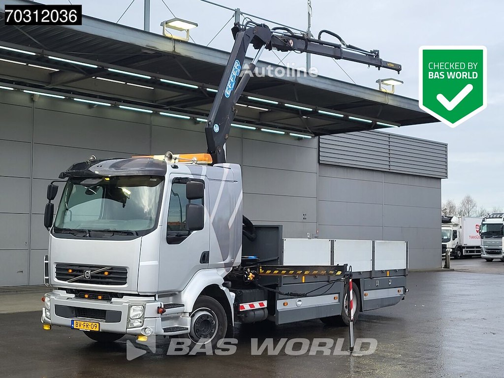 Volvo FL 240 FL 4X2 NL-Truck EFFER 75-2S Kran Crane Manual Euro 4 kamion s ravnom platformom