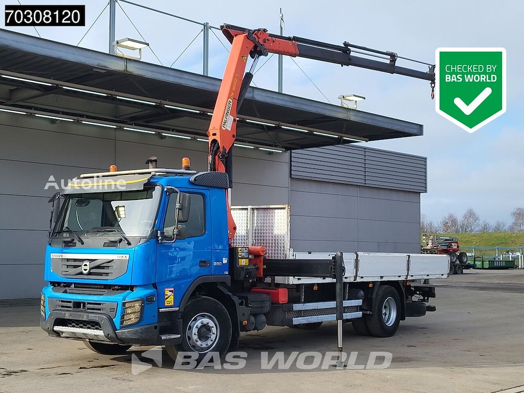 Volvo FMX 330 4X2 Palfinger PK16001 Crane Kran Automatic VEB Euro 6 kamion s ravnom platformom