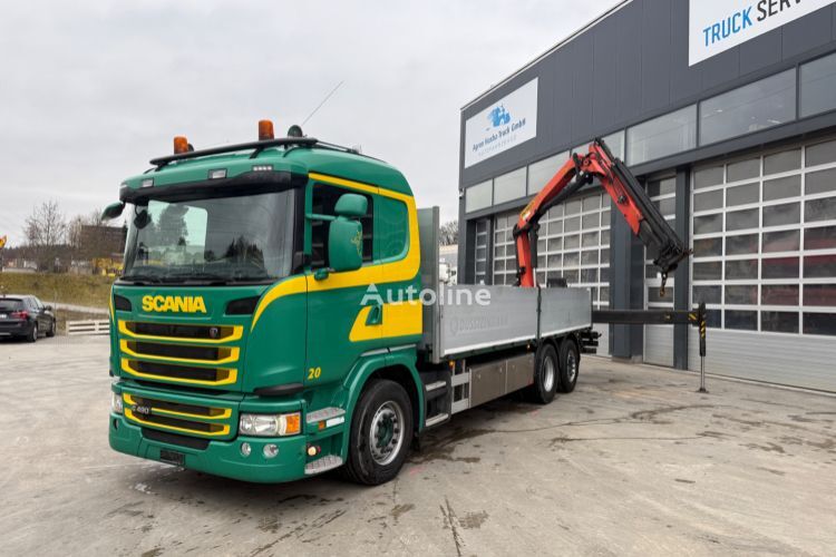 Scania G490 6x2 PK18002-4 kamion s ravnom platformom