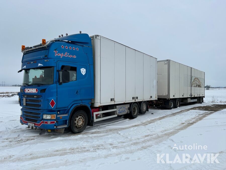 Prodaje se Scania R 480 kamion furgon na aukciji + prikolica furgon
