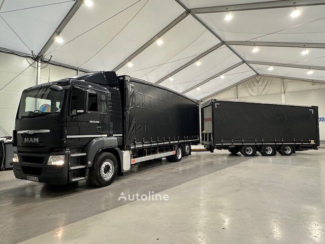 MAN TGS 26.440 6x2 Curtainsider Drawbar kamion sa klizna zavesa cerada