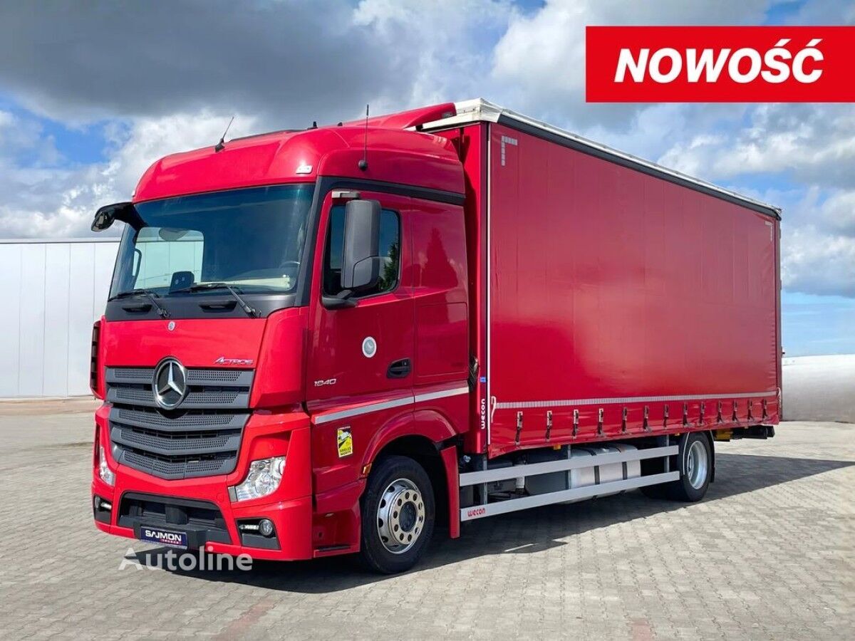 Mercedes-Benz ACTROS 1840 / PRZESTRZENNY 60M3 / 7,75 M / SALON PL kamion sa klizna zavesa cerada