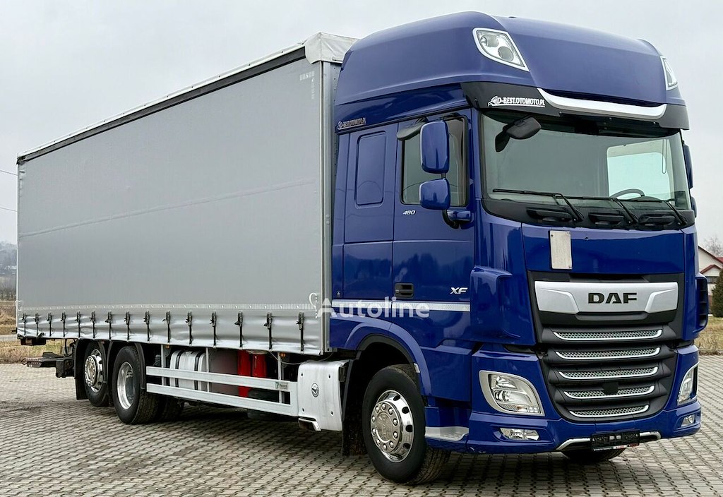 DAF XF 480 kamion sa klizna zavesa cerada