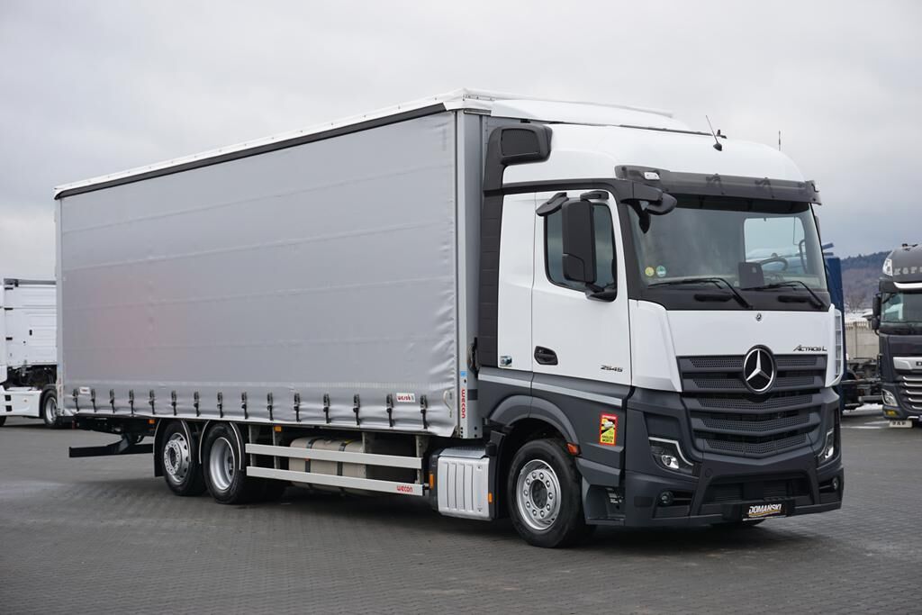 Mercedes-Benz ACTROS L / 2545 / E 6 / MP 5 / FIRANKA / 23 PALETY / DŁ. 9,5 M kamion sa klizna zavesa cerada