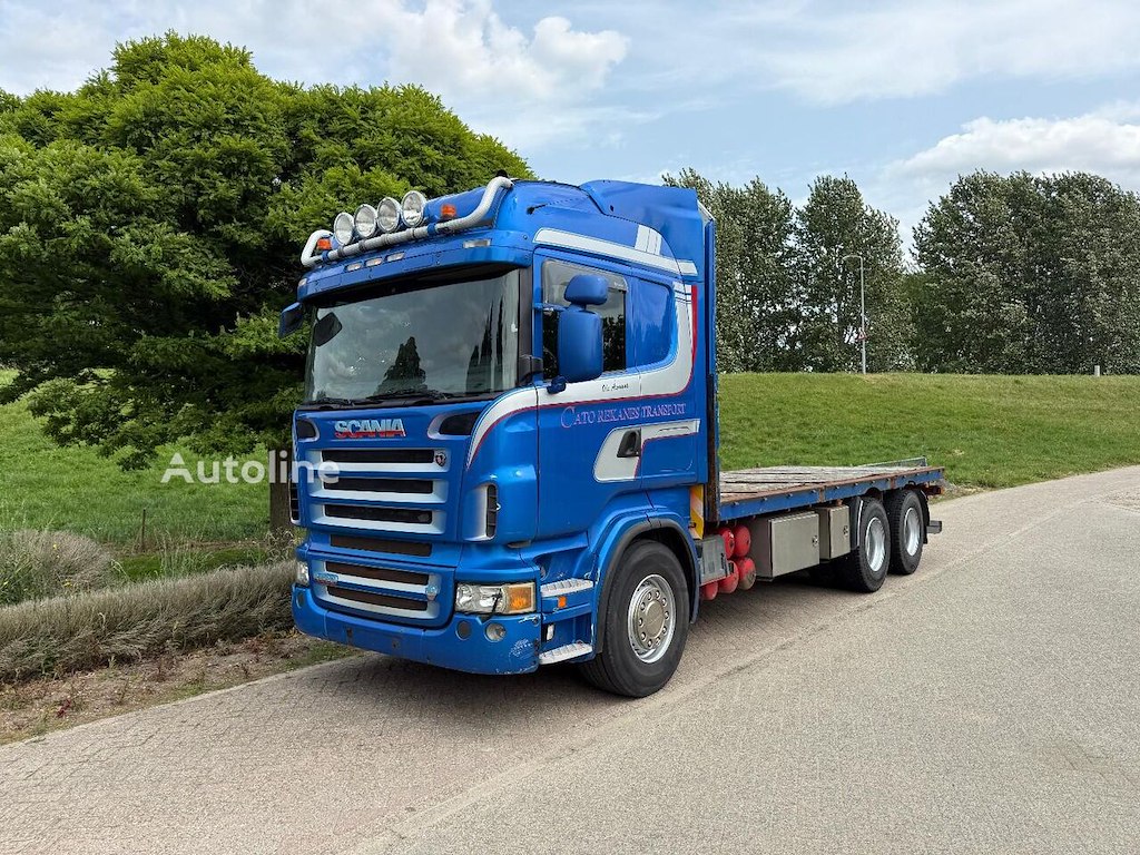 Scania R 580 LB6X4 HNB Manual 6x4 full air kamion platforma