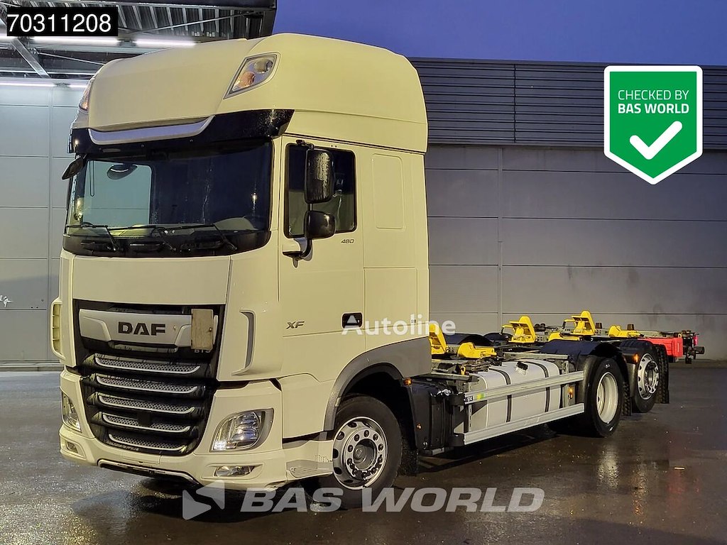 DAF XF 480 6X2 BDF FAN Lift+Steering Axle SSC Retarder Automatic Eur vozilo za prevoz kontejnera