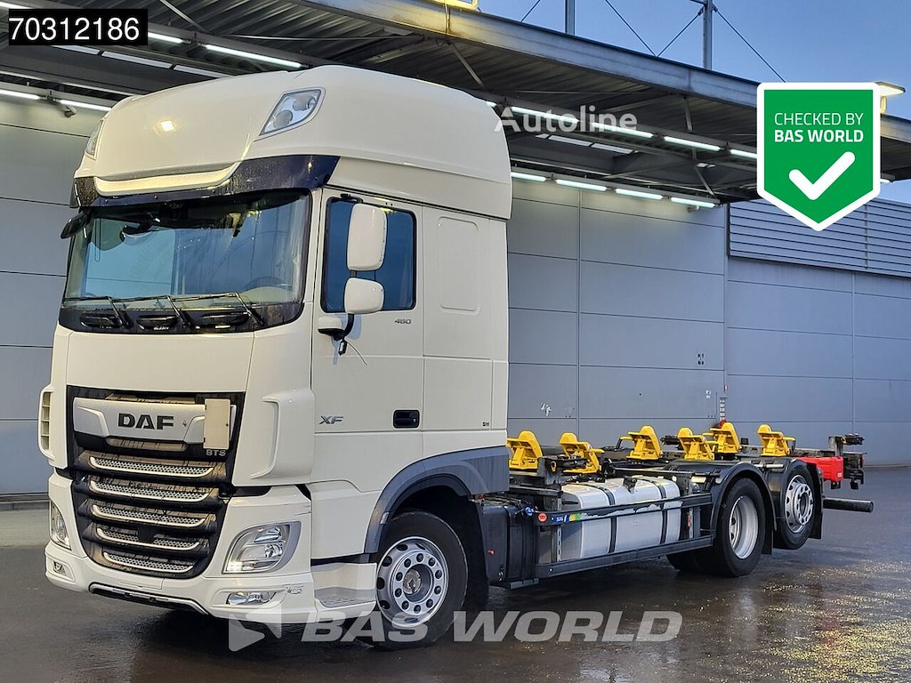 DAF XF 480 6X2 BDF Lift+Lenkasche FAN SSC Automatic ACC Retarder Eur vozilo za prevoz kontejnera