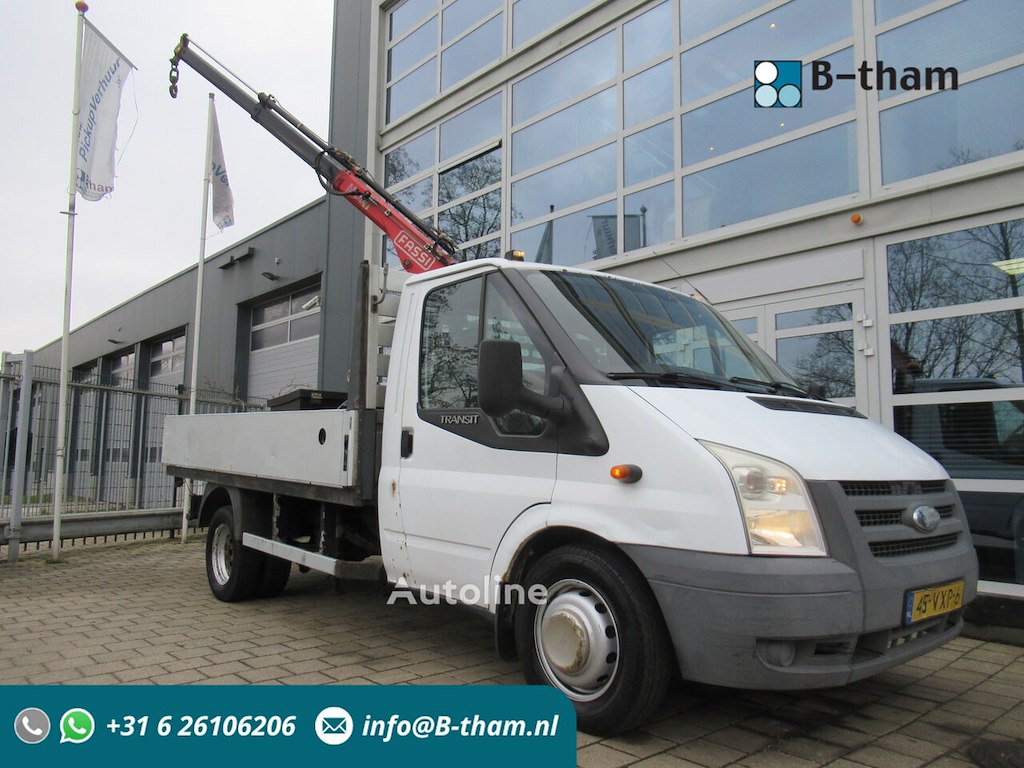Ford Transit 350M 2.4 TDCI 85KW PU + FASSI Kraan Crane Kran kamion s ravnom platformom < 3.5t