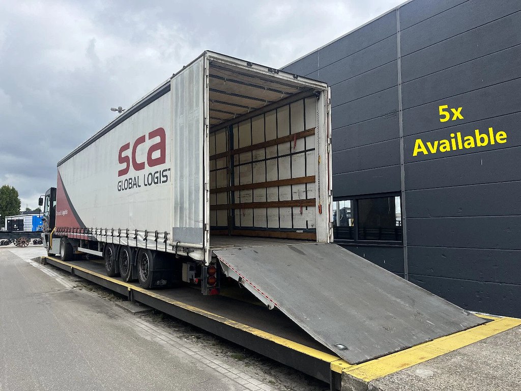 Pacton Mega semi-trailer / 9-ton tail lift / P+P / 5 units available poluprikolica sa kliznom ceradom