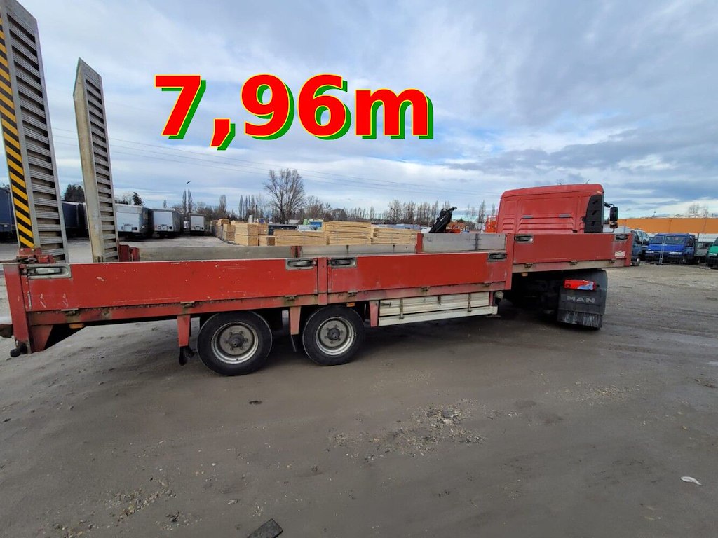 Noyens BE 9.8 tons trailer - 7,96 m poluprikolica sa niskom platformom