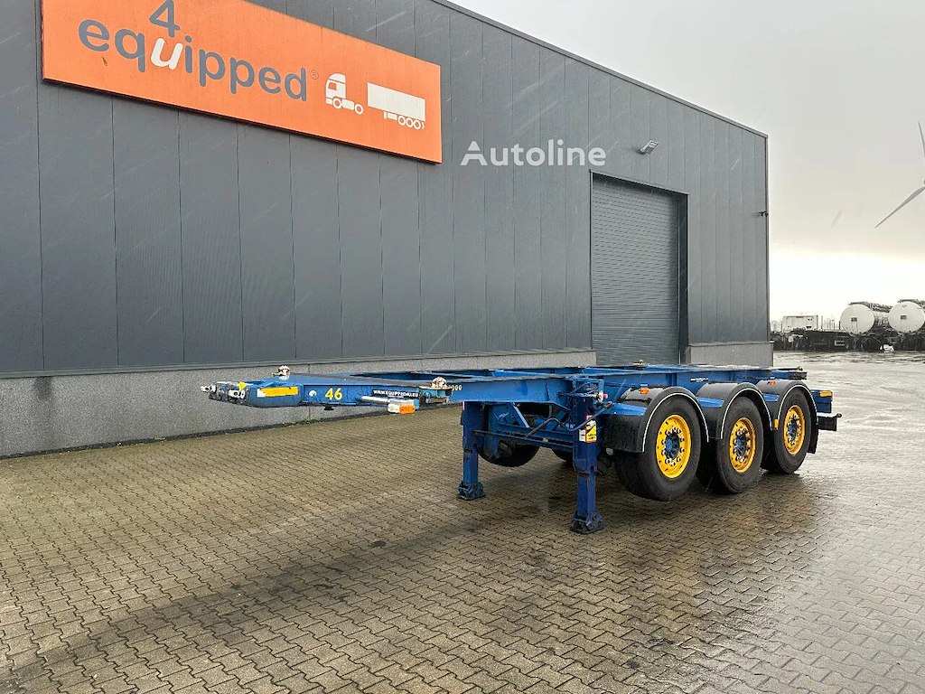 Burg 20FT/3-axles / empty weight: 3.290kg / SAF DISC / ADR (EXII, EXI poluprikolica za prevoz kontejnera