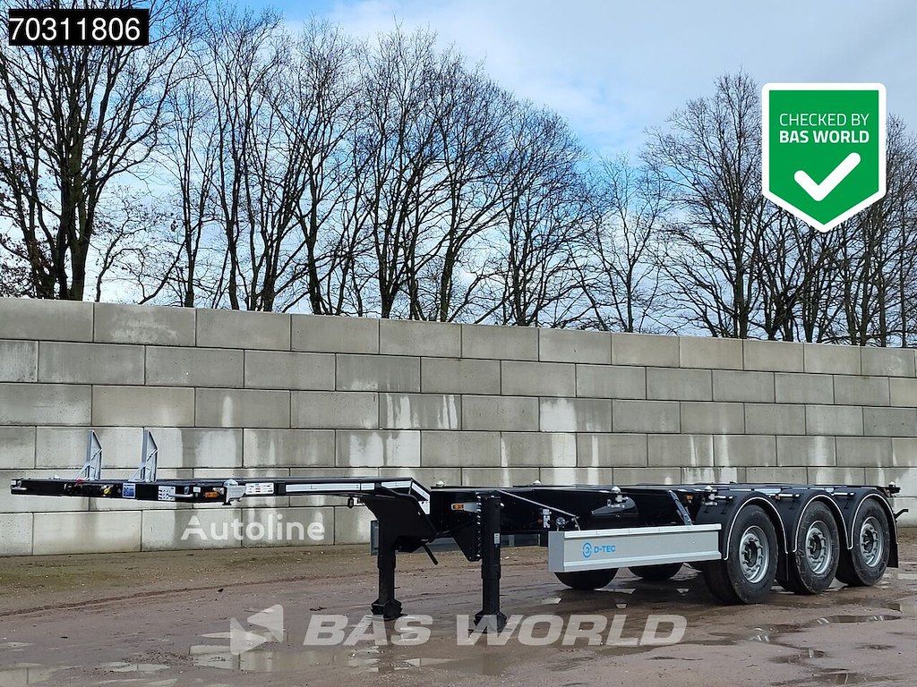 Nova D-Tec VCC-01 NEW Lifting Axle Multi'45 ft poluprikolica za prevoz kontejnera